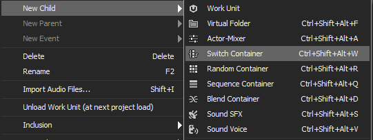 Setting Wwise Switches in Unity – Alessandro Famà