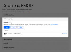 FMOD Integration setup in Unity – Alessandro Famà