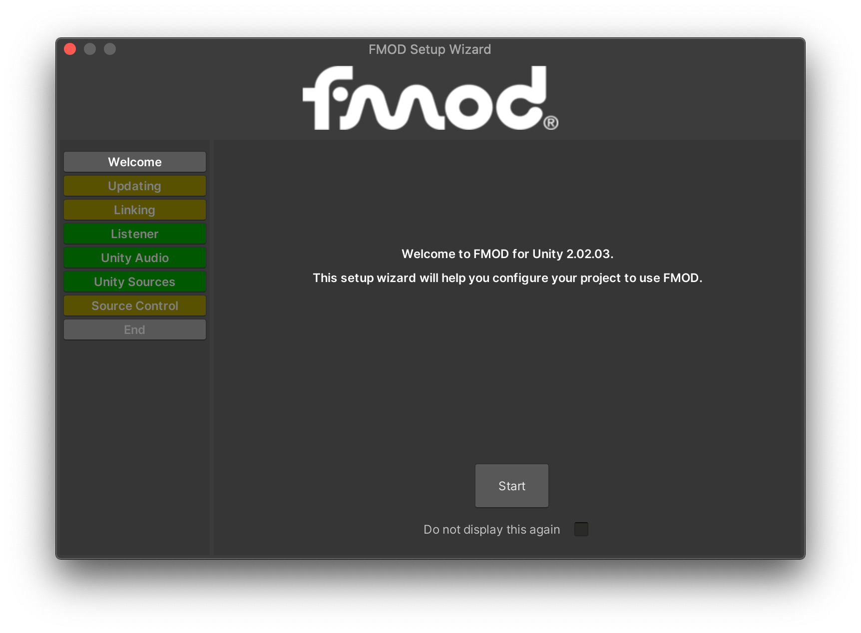 FMOD Integration setup in Unity – Alessandro Famà