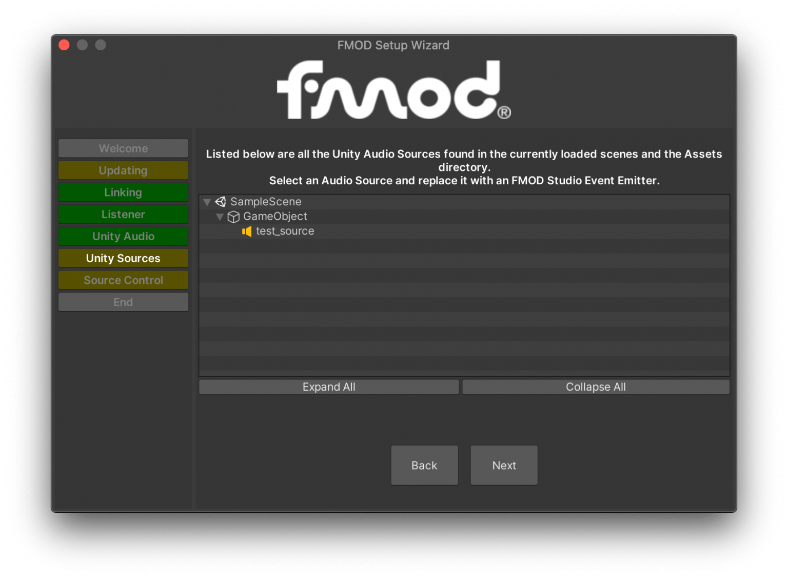 FMOD Integration setup in Unity – Alessandro Famà